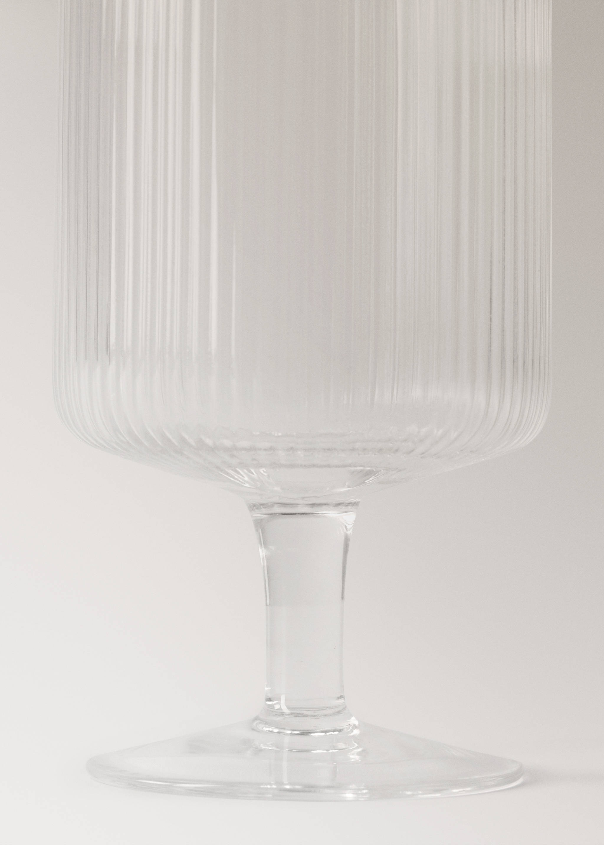 Copa borosilicato relieve lineas - Home | MANGO España (Península y ...