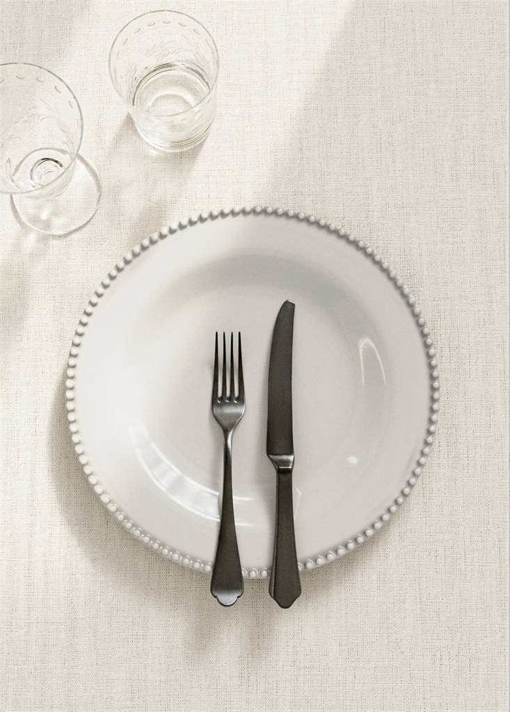 Plato llano gres decorativo - Home | MANGO España (Península y Baleares)