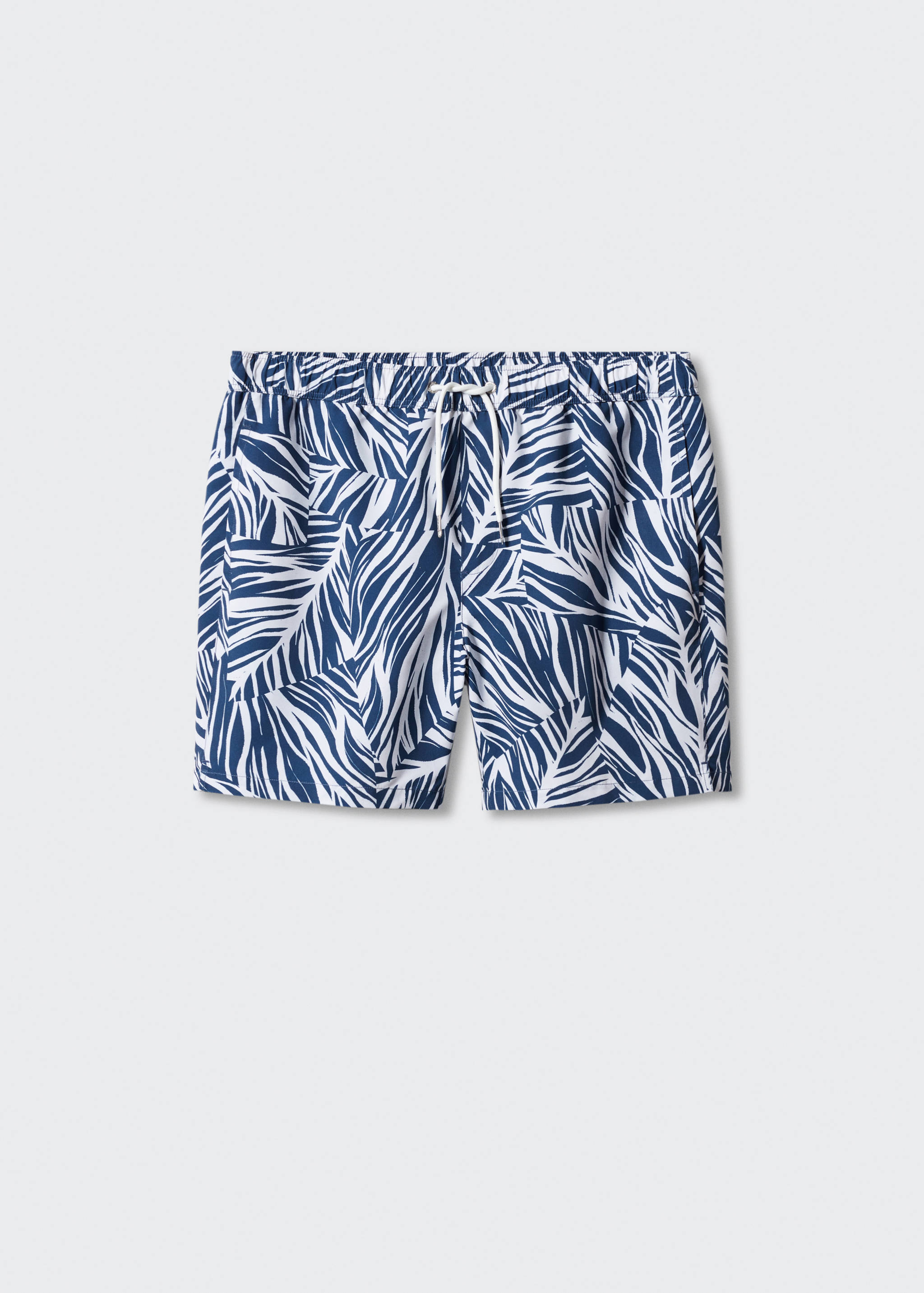 Leaf-print swimsuit - Men | MANGO USA
